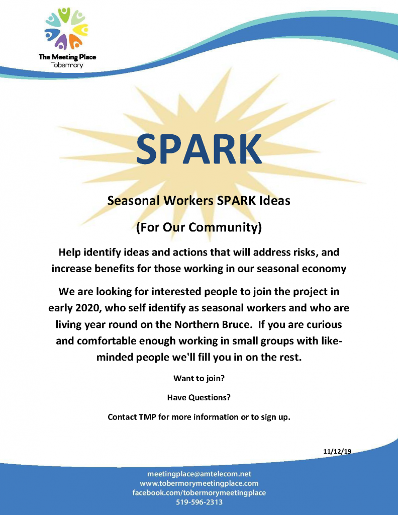 SPARK Project Newsletter, Issue #3 - The Meeting Place Tobermory